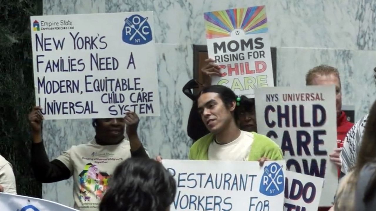 In Albany, child care advocates call for better pay