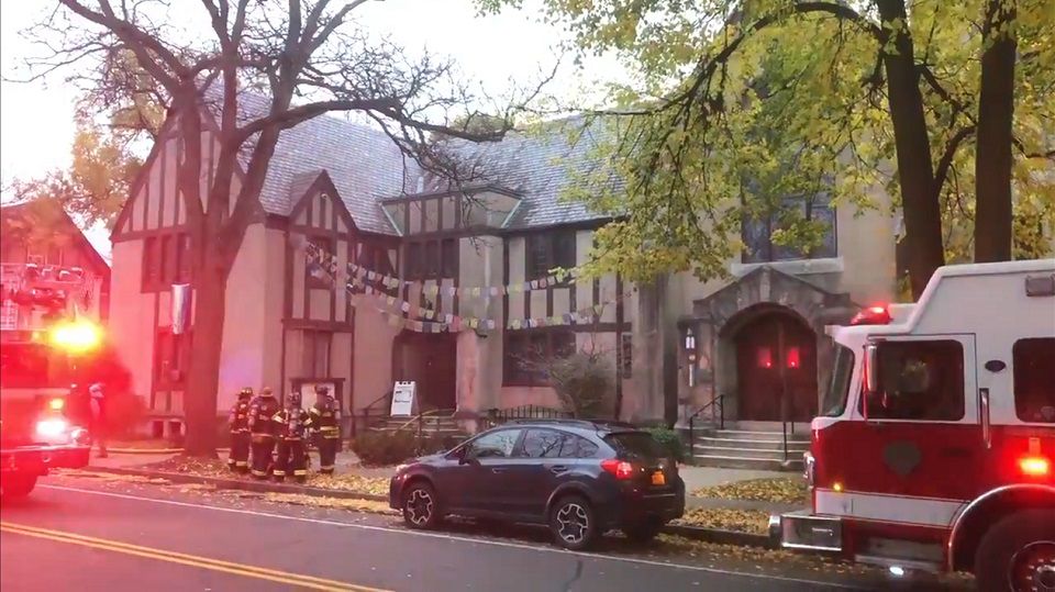 1 Person Found Dead Inside Burning Church on Park Avenue