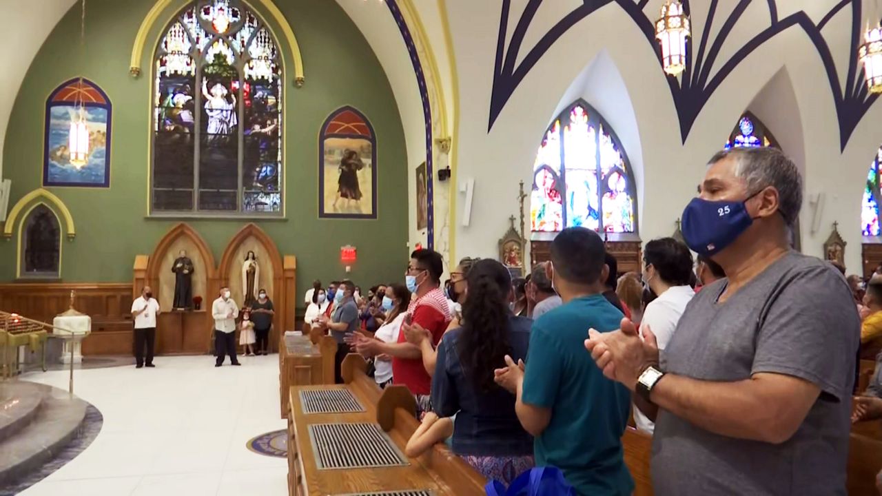 Catholic churches in Brooklyn and Queens hold mass at full capacity