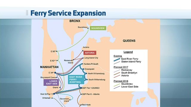 EDC Unveils Maps of Routes for New Citywide Ferry Service