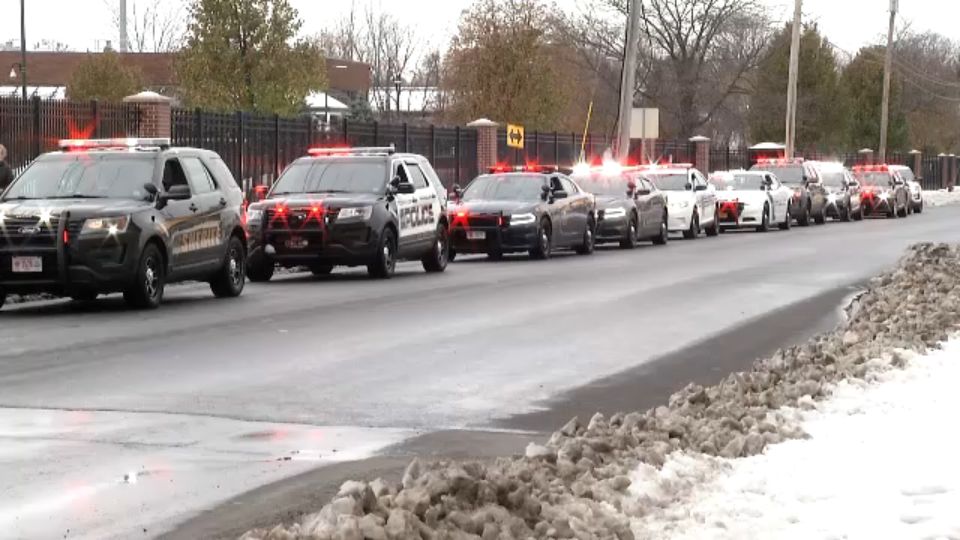 Lights On Caravan Ride Goes Through Syracuse