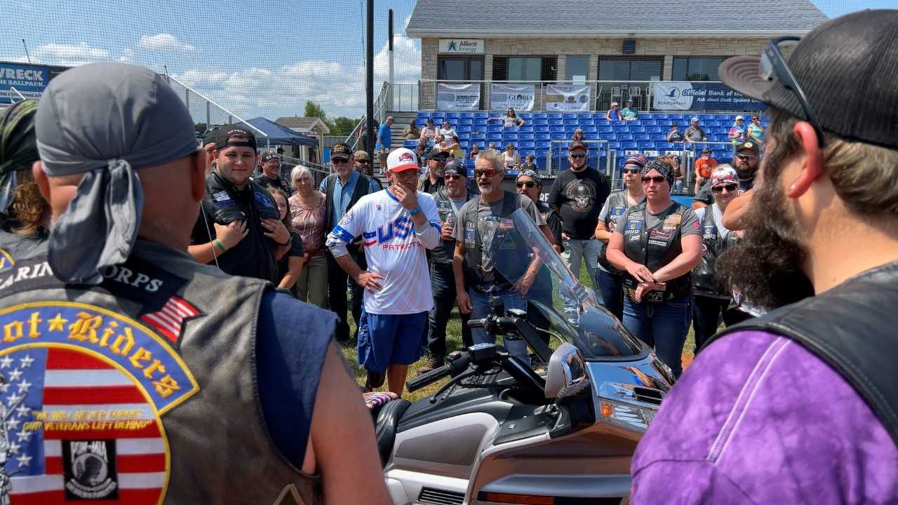 Veteran surprised with his dream motorcycle