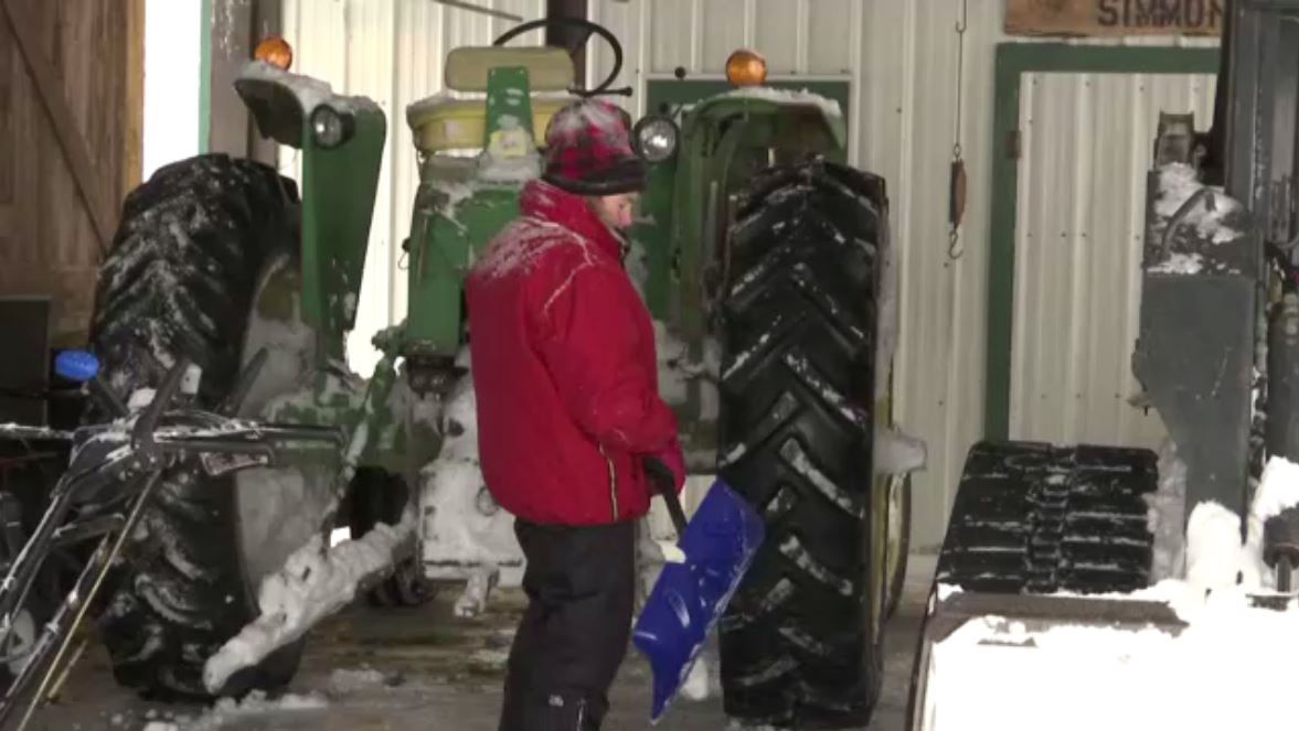 How does the extreme cold impact crops?