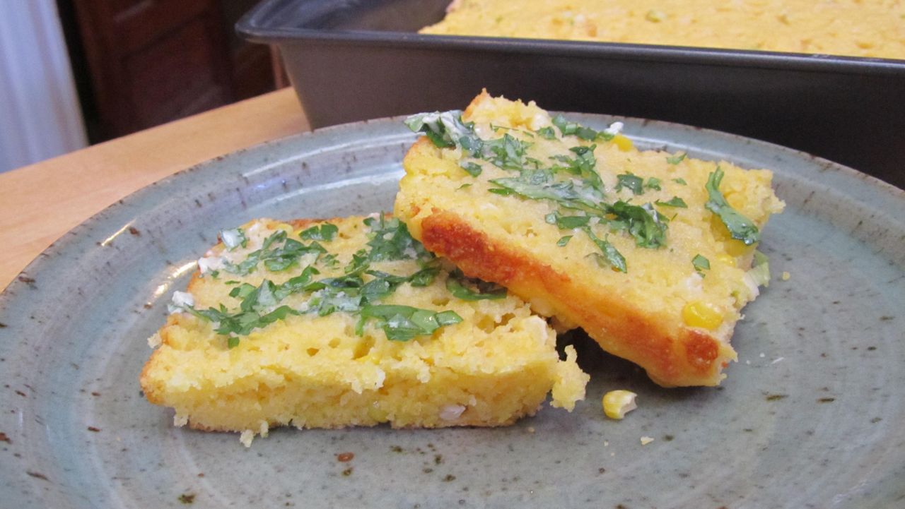 Cornbread with Corn, Cheddar Cheese and Jalapeno Pepper