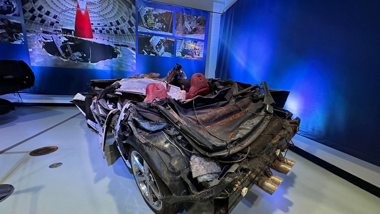 New sinkhole exhibit opens at National Corvette Museum