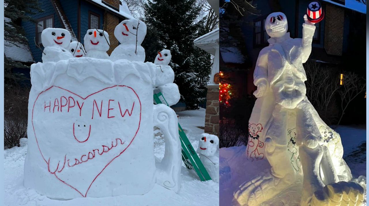 Wisconsin's 'snow man' is hoping to inspire others