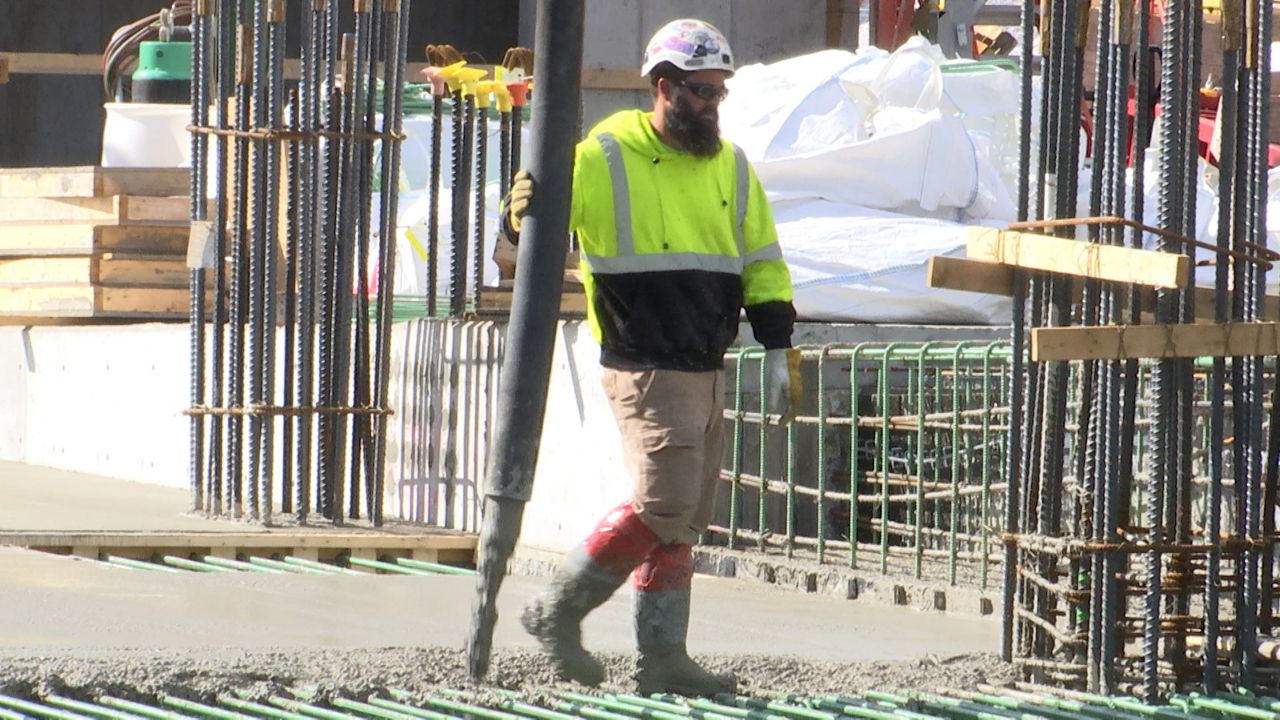 Construction progresses at Couture building, transit hub