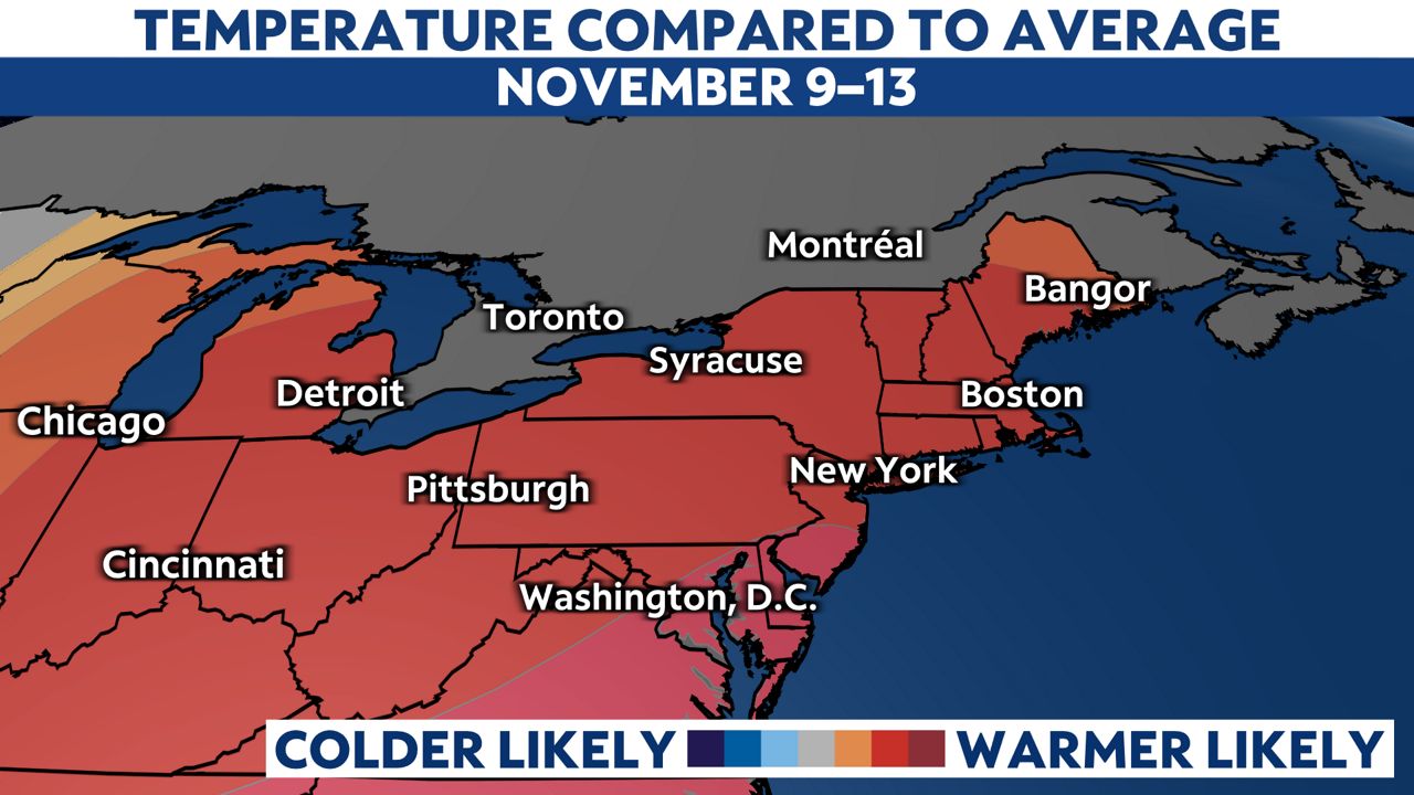 How unusual is 70-degree warmth in November in Syracuse?