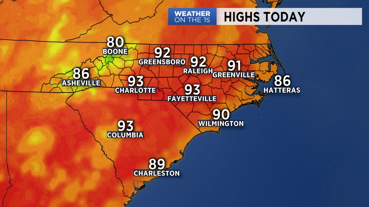 Typical summertime weather