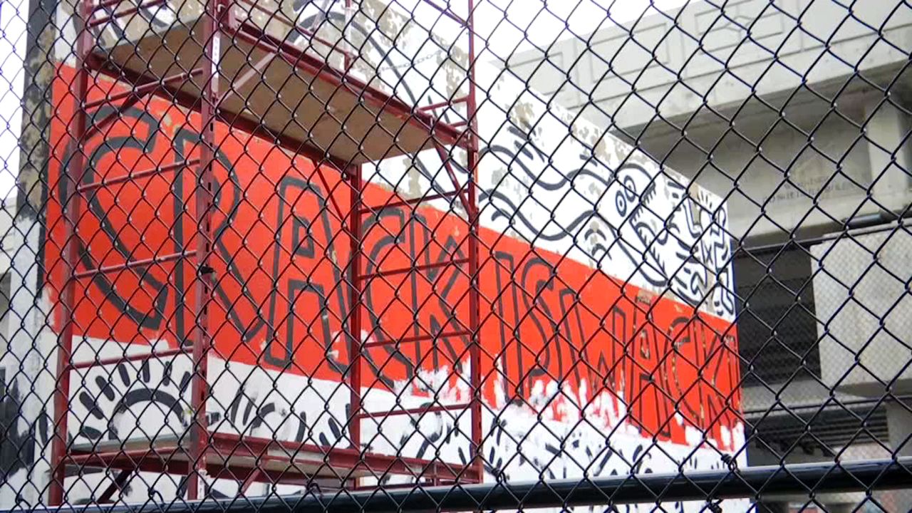 Keith Haring Crack is Wack Mural Restored in East Harlem