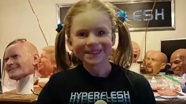 VIDEO: 'Creepy Little Girl Mask' on Man's Body is Pure Nightmare Fuel