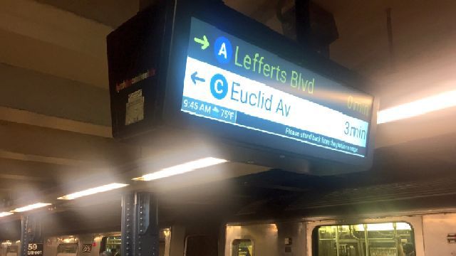C train countdown clocks have arrived
