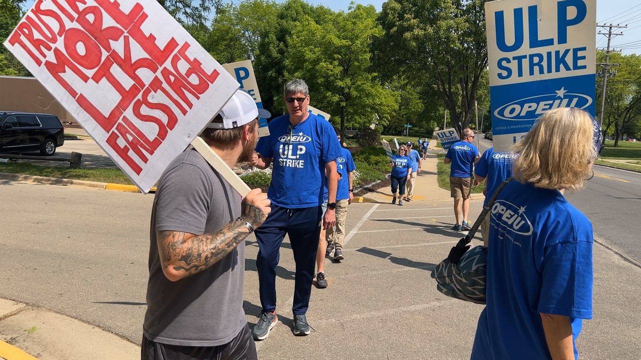 Hundreds of CUNA Mutual strike
