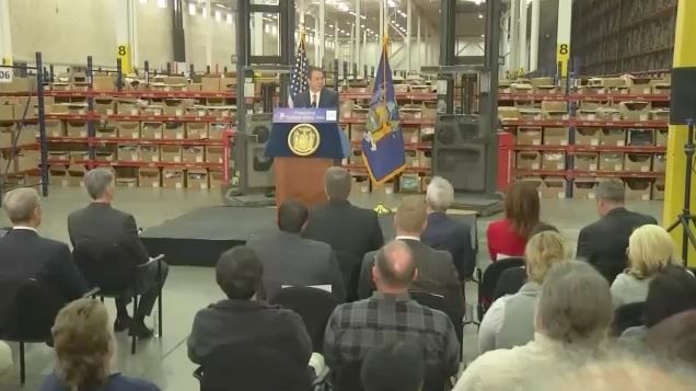 Gap, Cuomo Mark Opening of New Distribution Center, Saving 1,200 Jobs