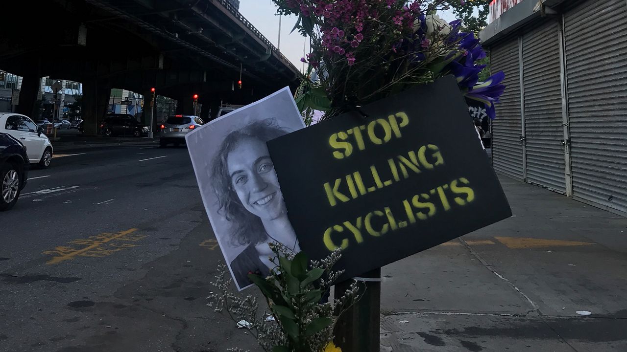 Vigil Held For Cyclist Killed By Truck In Brooklyn