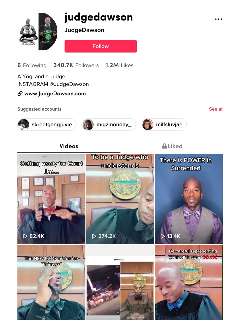 Judge rises to TikTok fame