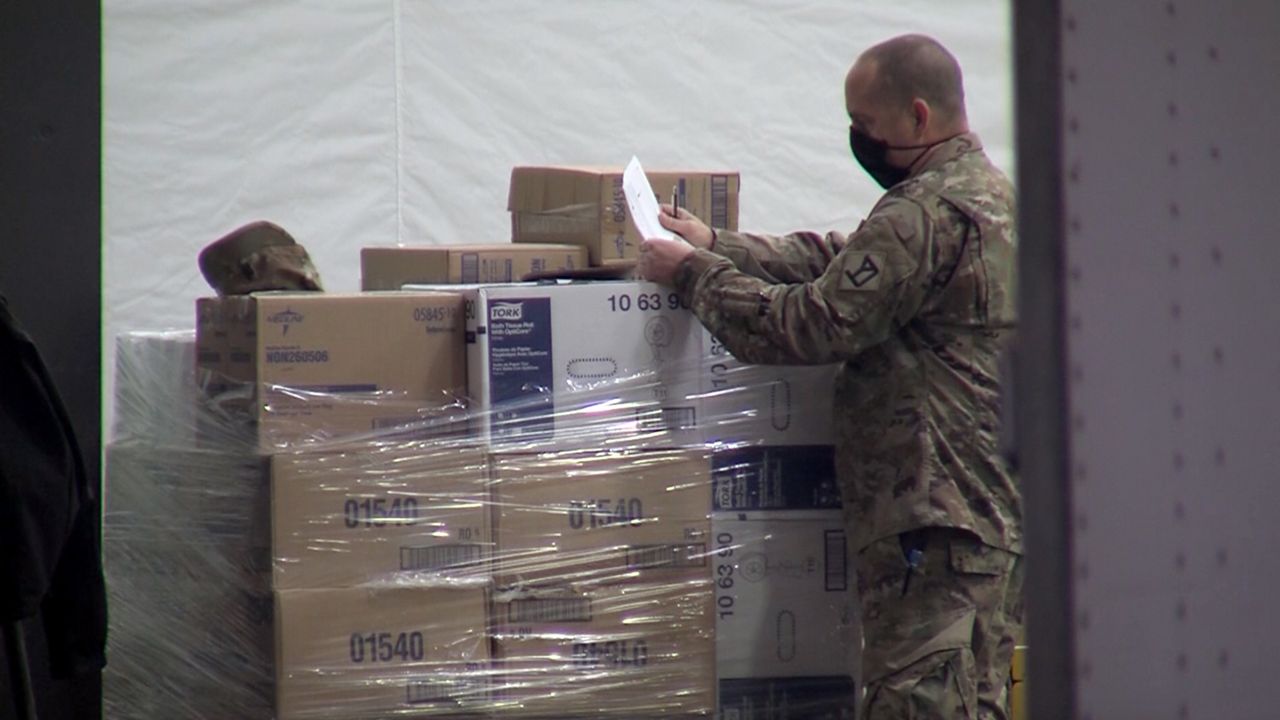 Preparations Continue at DCU Center Field Hospital