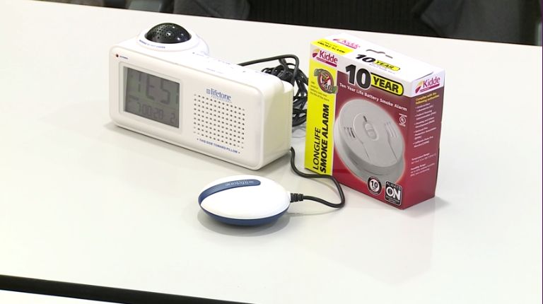 Red Cross installed smoke detector saves deaf couple