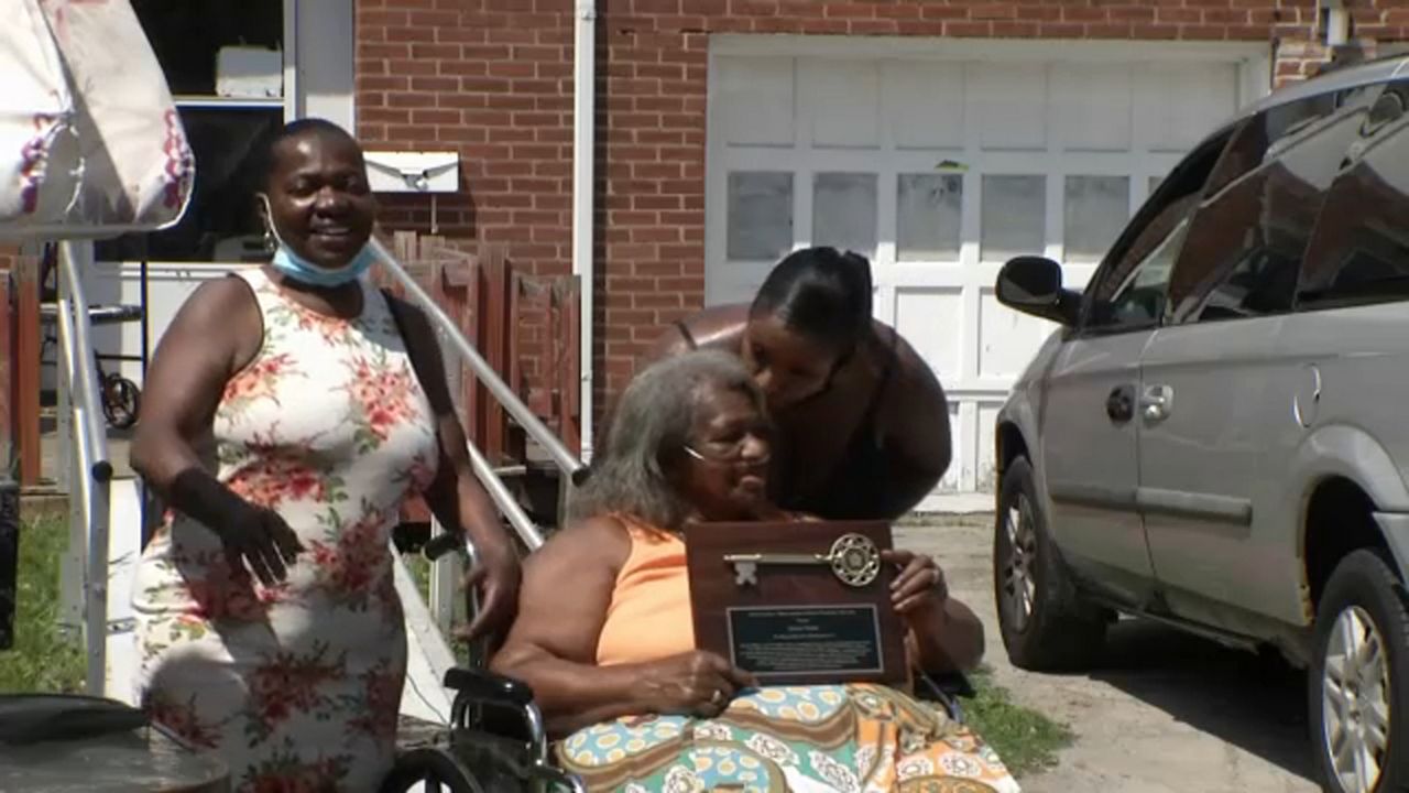 Local Activist, Delores Walker, 82, presented Key to the City
