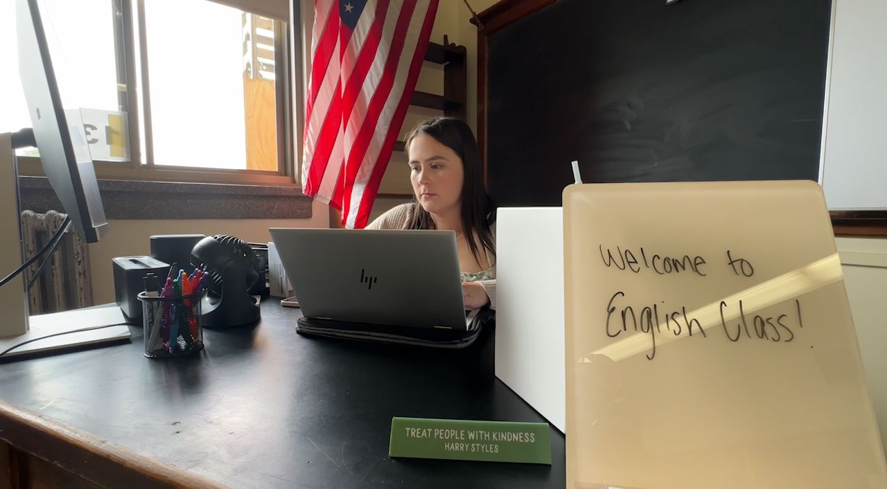 Teacher kicks off her first year in the classroom