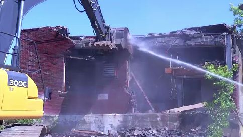 Former DPW Garage in Binghamton Finally Coming Down
