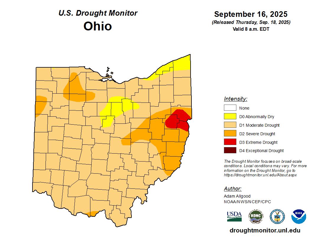 Dry conditions have Ohio officials urging caution