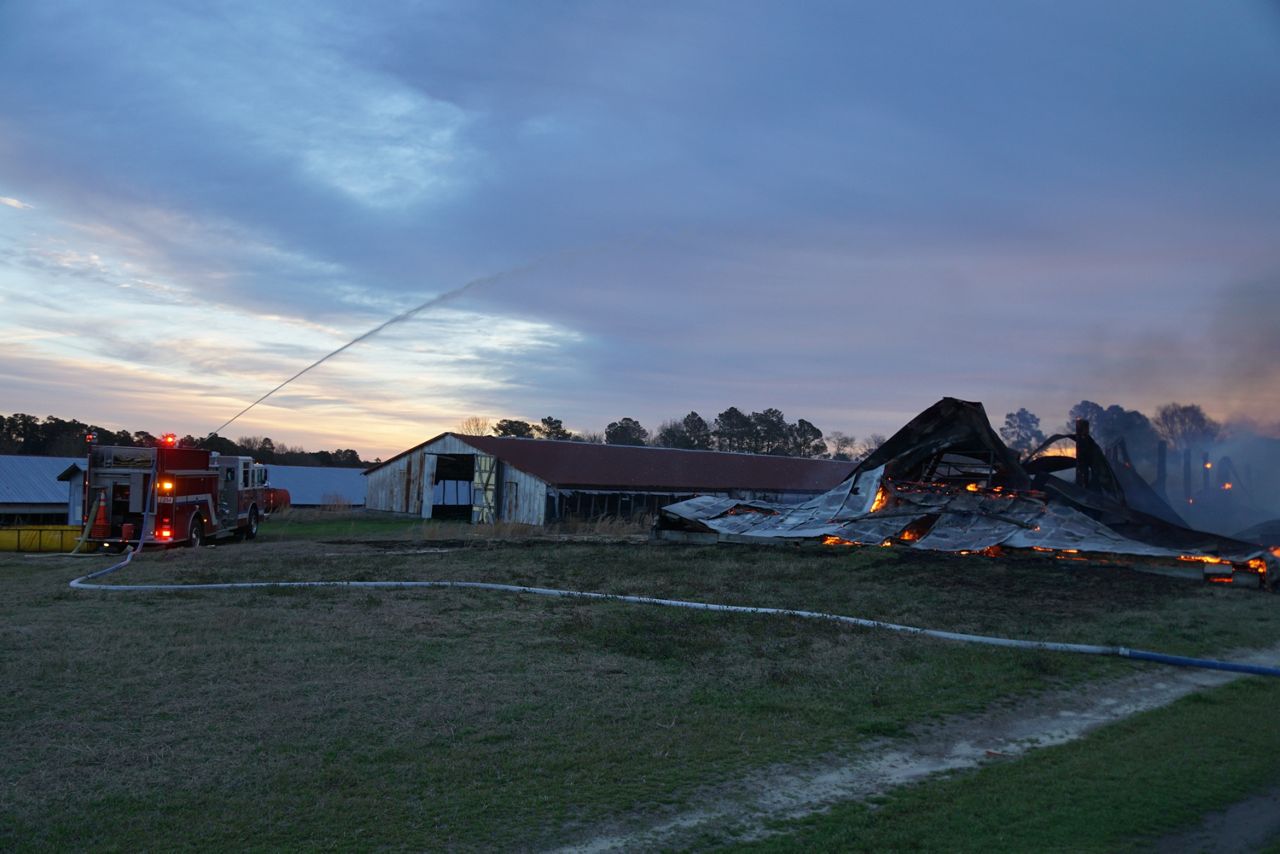 Multiple Fire Departments Respond to Large Barn Fire