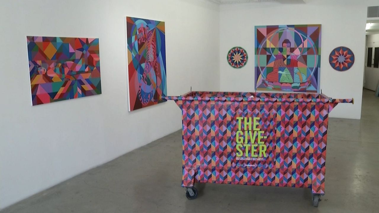 Artist C. Finley Reveals Givester Dumpster Art