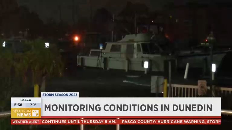 Conditions in Dunedin from Hurricane Idalia