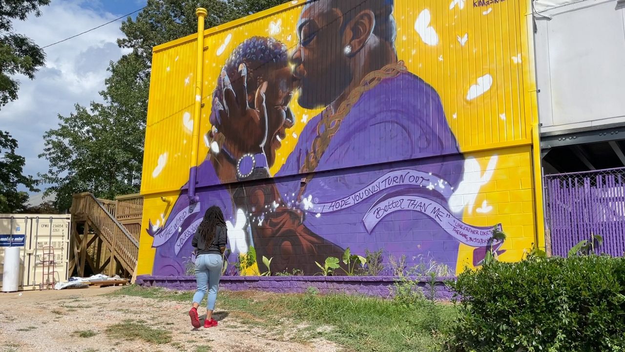 Mural depicts the beauty of Black fatherhood