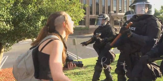 Durham police come to face-to-face with protesters after rumors of KKK ...