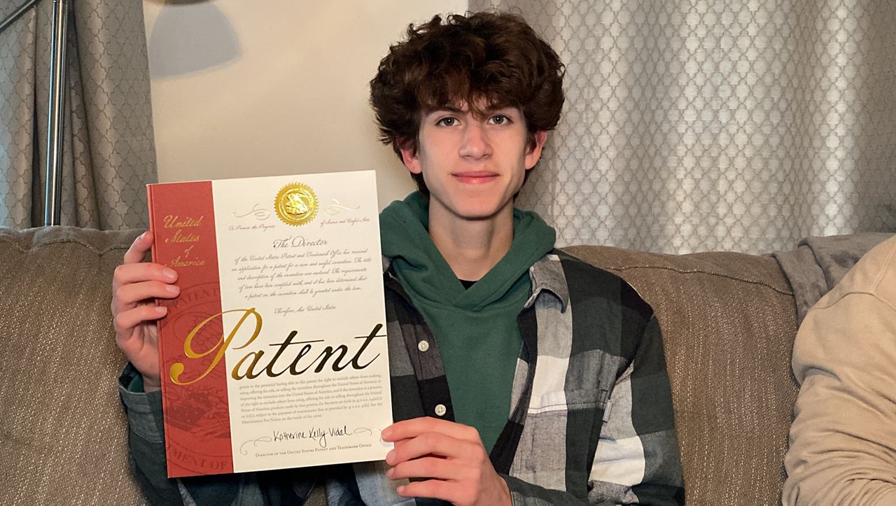 Ohio student inventor earns patent for invention
