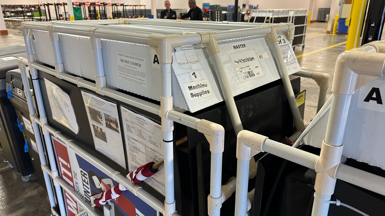 Crews deliver voting equipment ahead of Election Day