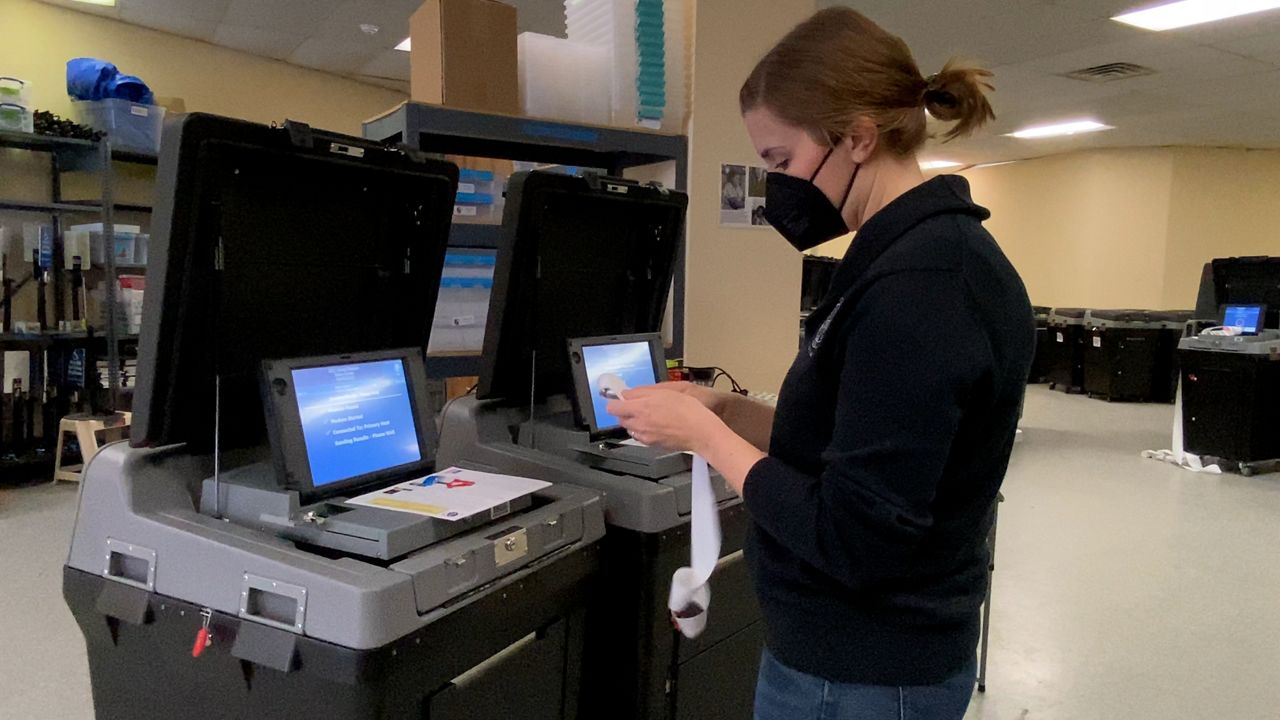 Spring election equipment testing