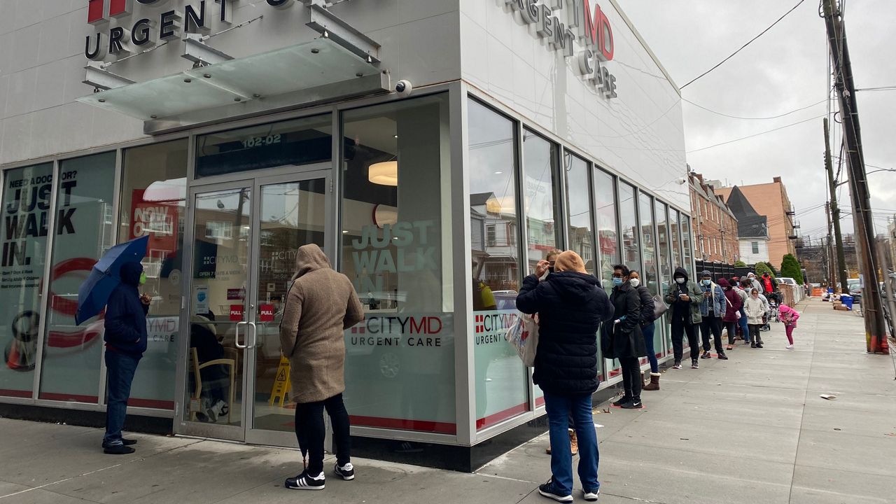 Long lines Return To COVID-19 Testing Sites as Cases Spike