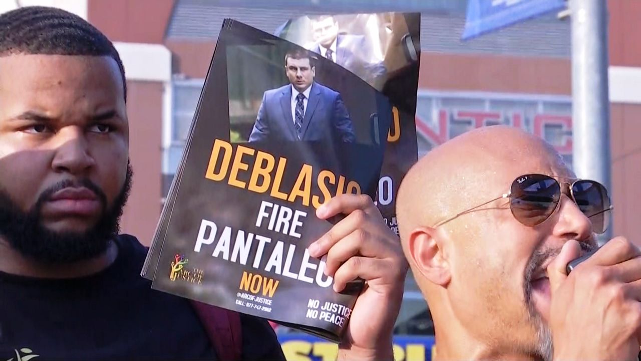 Eric Garner Supporters Protest Outside Barclays Center
