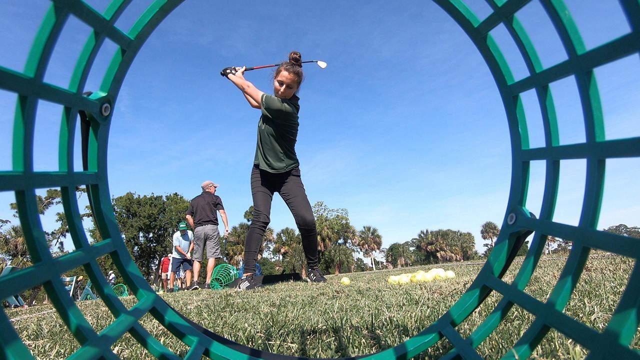 Atlantic High Sophomore Golfer is in A League of Her Own