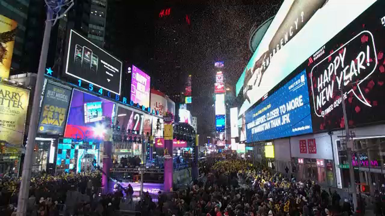 Dos millones espectadores en Times Square para noche del 31