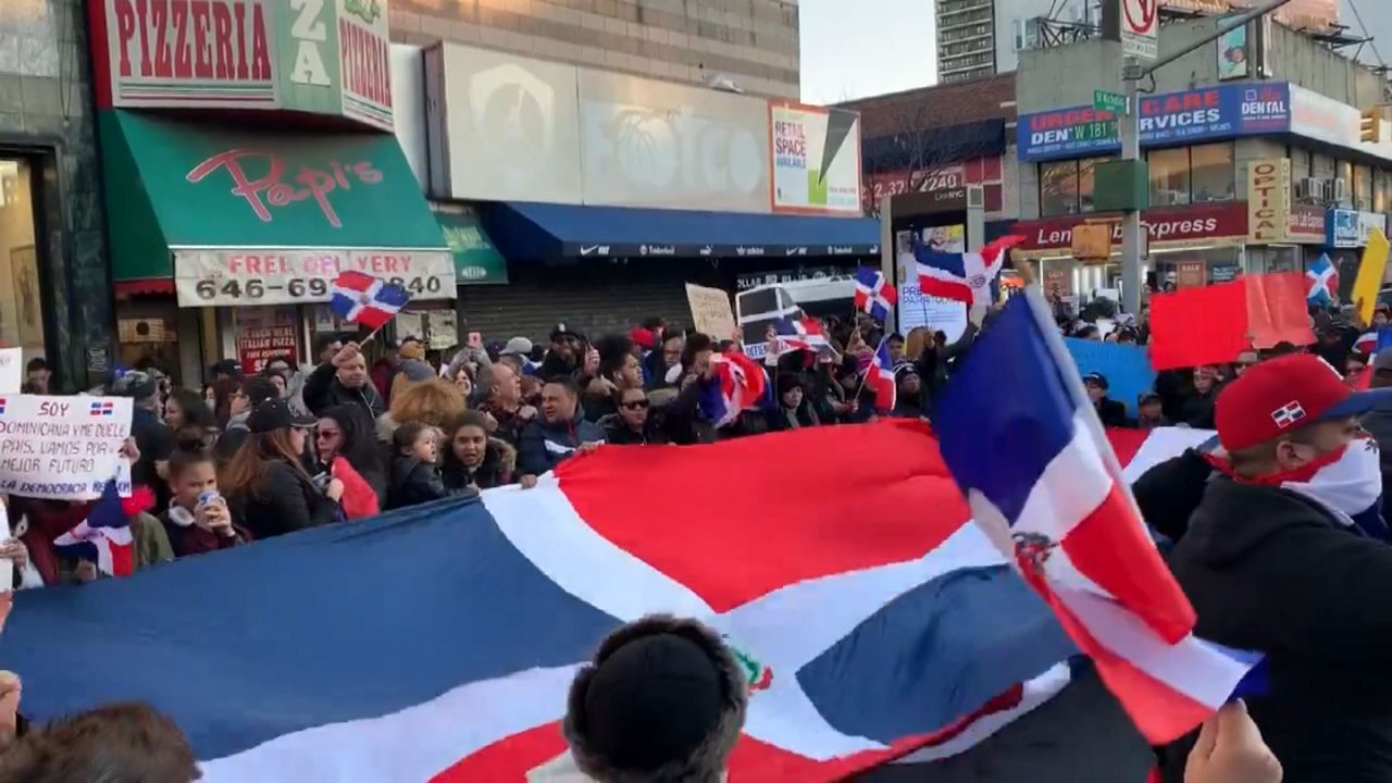 Protests in NYC Over Dominican Republic Election