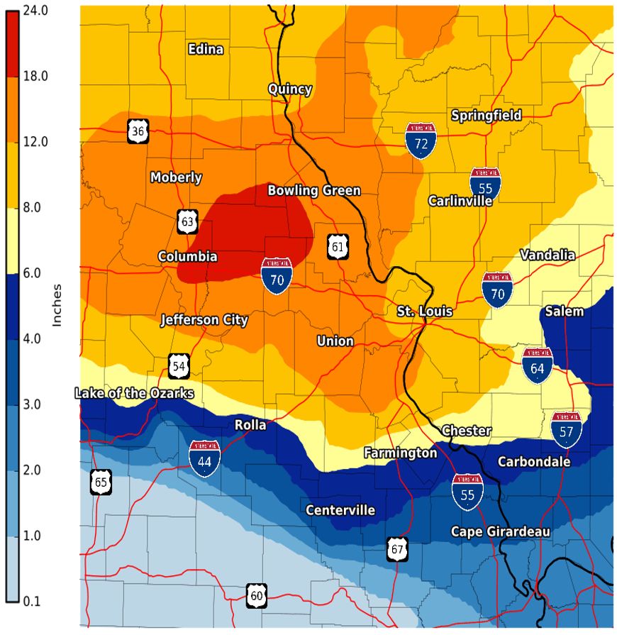 These are the all-time biggest snows in St. Louis