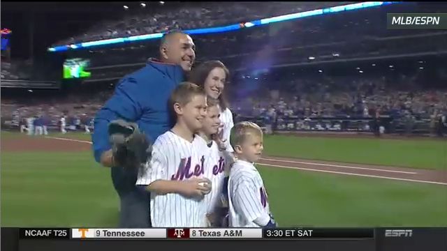 Son of Fallen Firefighter Throws Out First Pitch Before Mets' Wild Card ...