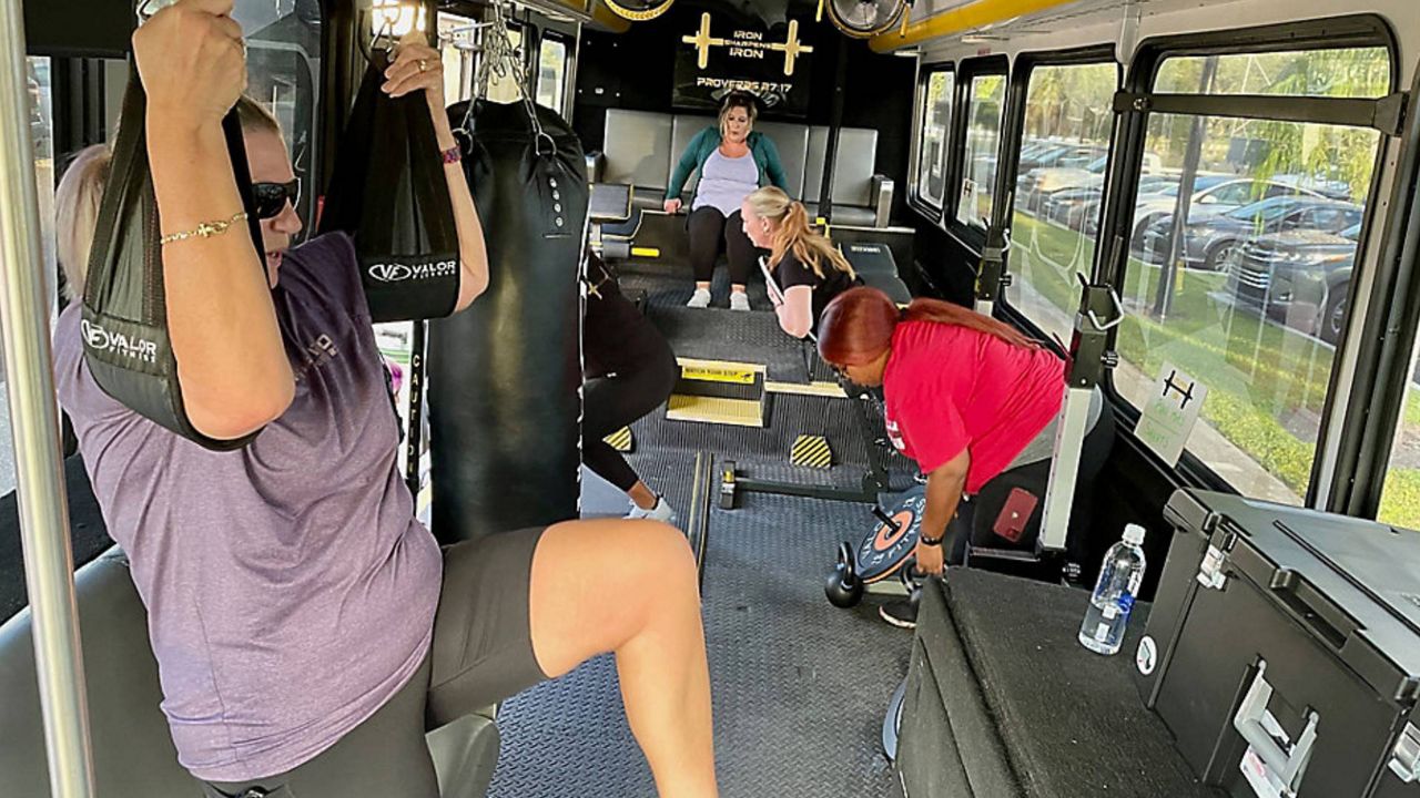 Tampa fitness coach transforms bus into a gym