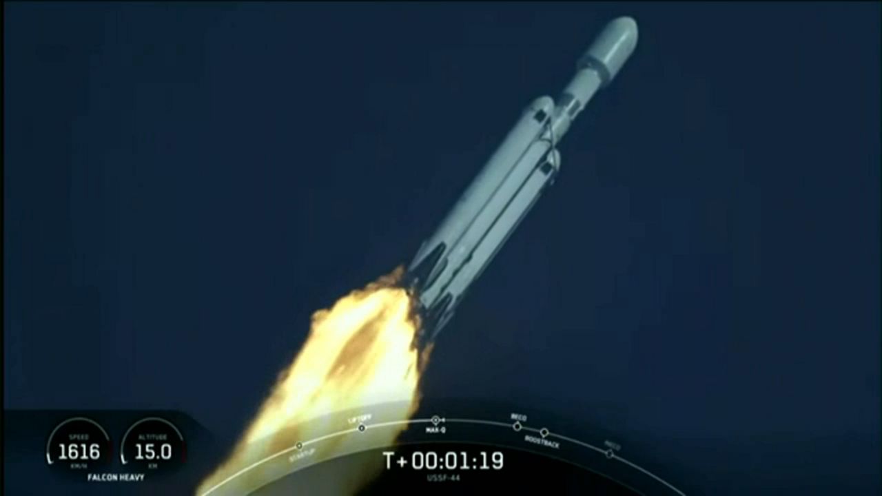 Spacexs Falcon Heavy Successfully Takes Off