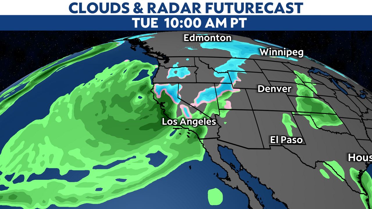 A strong storm system is impacting Southern California
