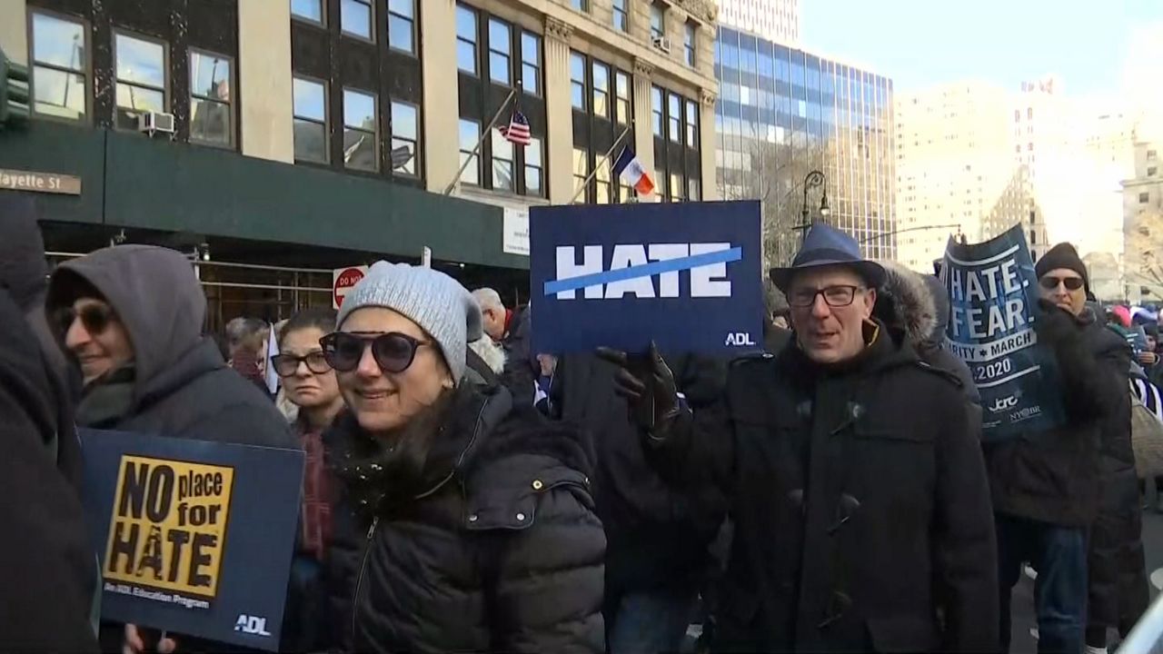 Thousands March in Support of Jewish Community