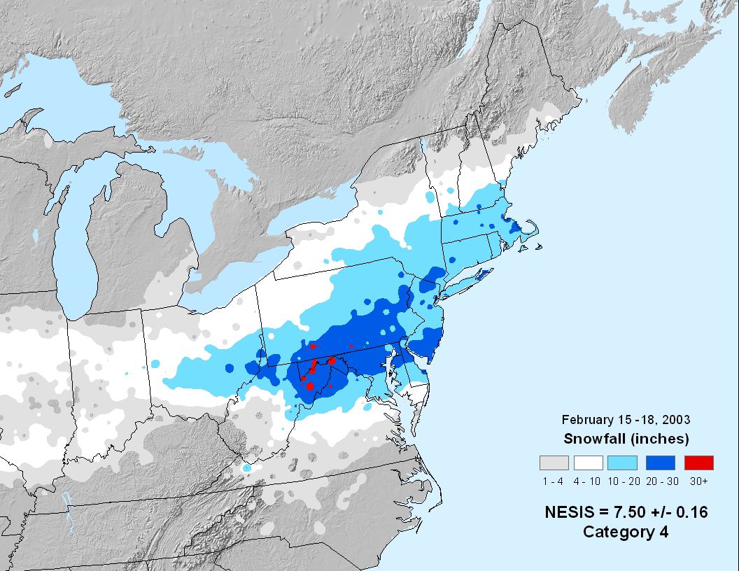 A look back at the Presidents Day Blizzard of 2003