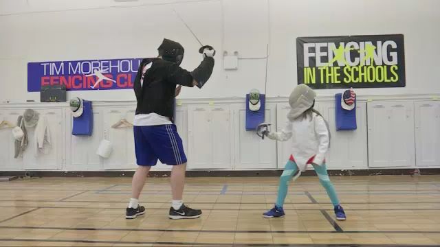 Past Olympic Medal Winner Helps New Crop of Athletes Take Up Fencing
