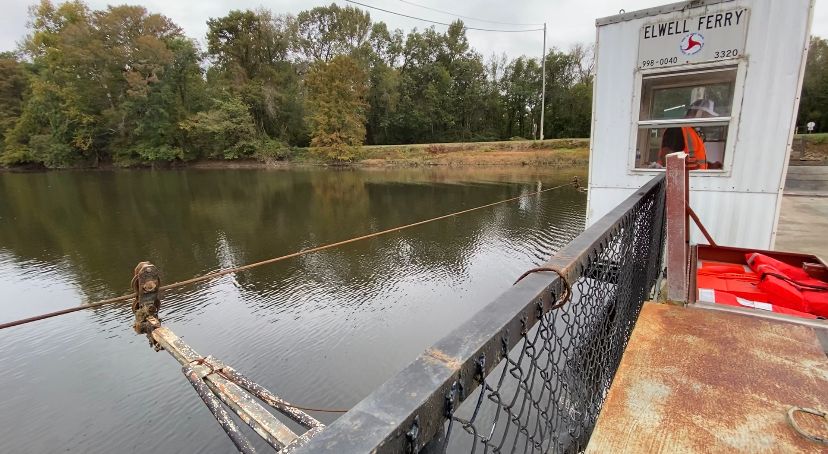 Getting there: The Elwell Cable Ferry returns