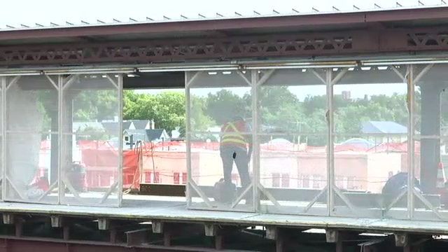 Final Touches Being Put on Manhattan-Bound F Train Platform at Avenue X ...