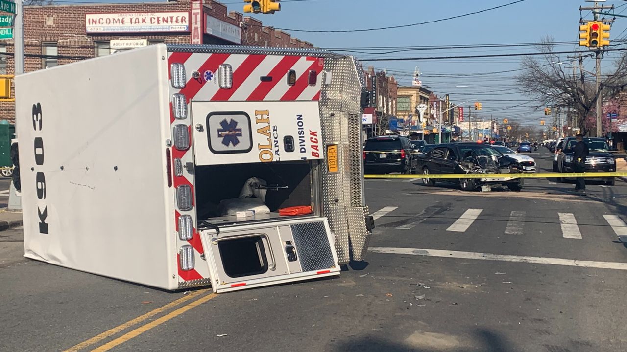 Multiple People Injured After Ambulance Crashes in Brooklyn